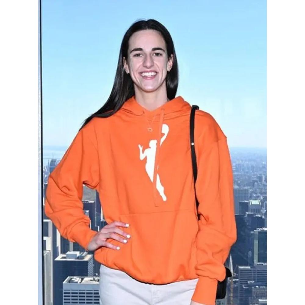 Caitlin Clark Hoodie - Caitlin Clark Orange Pullover Hoodie — Cosplay ...