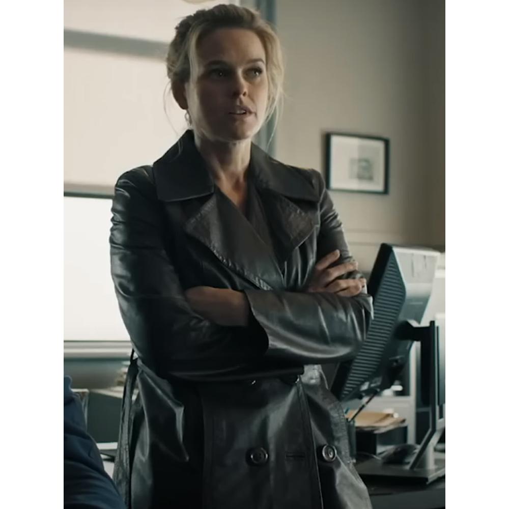 Alice Eve Cult Killer 2024 Black Trench Coat — Cosplay Street
