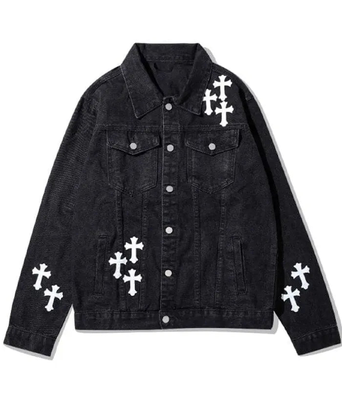 Chrome Hearts Denim Jacket - Chrome Hearts Jean Jacket — Cosplay Street