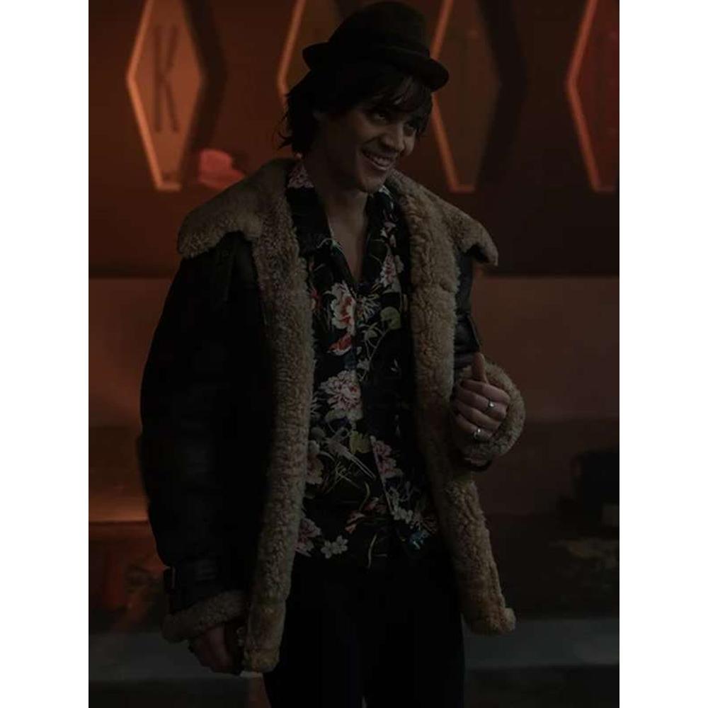 David The Demon Dbd Shearling Black Leather Jacket — Cosplay Street