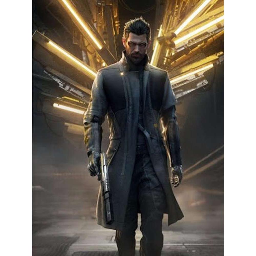 Adam Jensen Trench Coat - Adam Jensen Black Coat — Cosplay Street