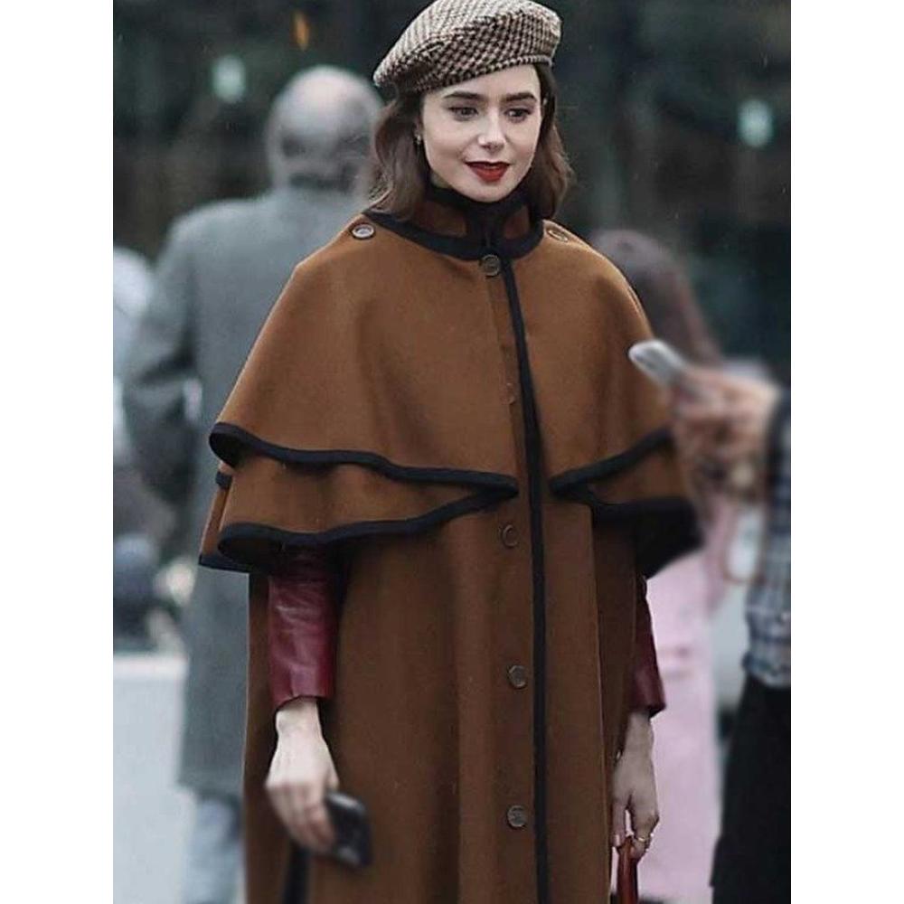 Emily Cooper Brown Coat - Emily Cooper Cape Coat — Cosplay Street