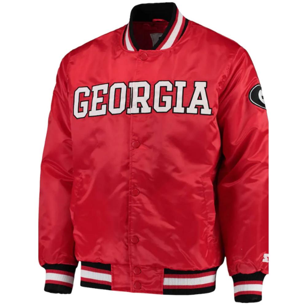 Georgia Bulldogs Baseball Jacket - Georgia Bulldogs Logo Jacket ...