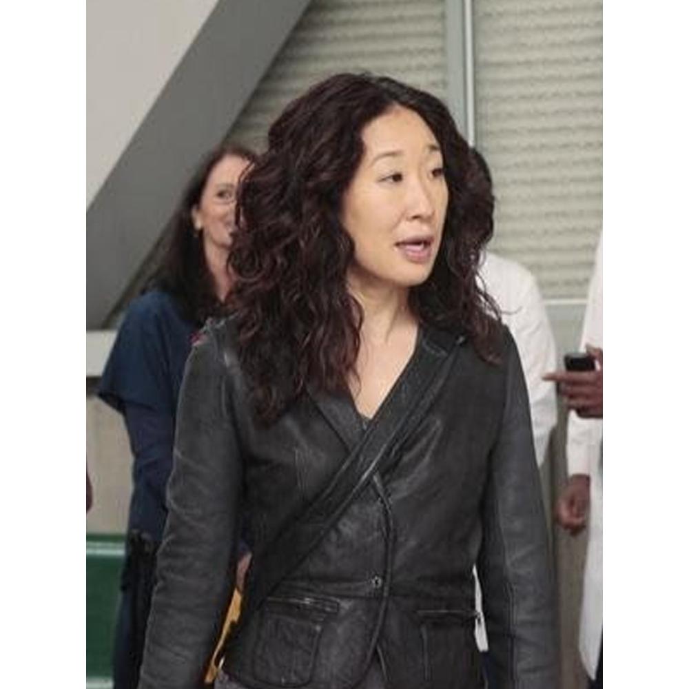 Dr. Cristina Yang Leather Jacket - Dr. Cristina Yang Jacket — Cosplay ...