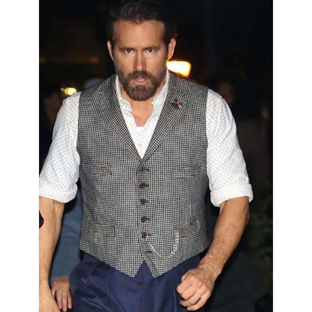 Ryan Reynolds Vest - Ryan Reynolds Checkered Vest — Cosplay Street