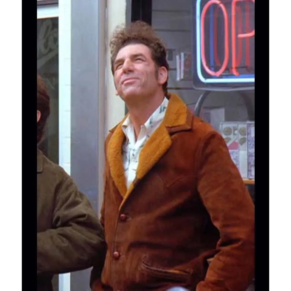 Kramer Jacket Seinfeld - Cosmo Kramer Suede Leather Jacket — Cosplay Street