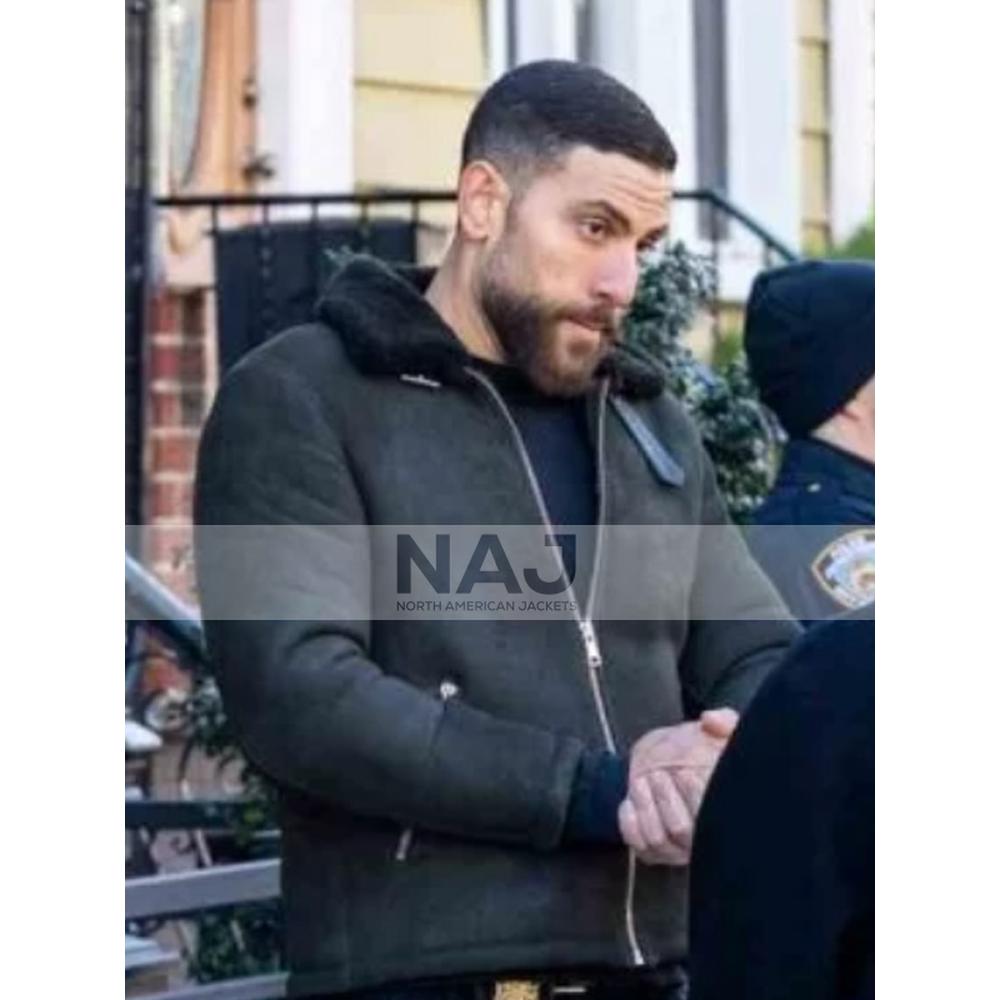 Fbi Tv Series Omar Leather Shearling Jacket - Fbi Cast Leather ...