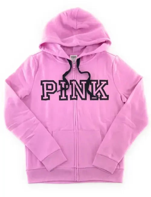 Pink Victoria Secret Fleece Jacket — Cosplay Street