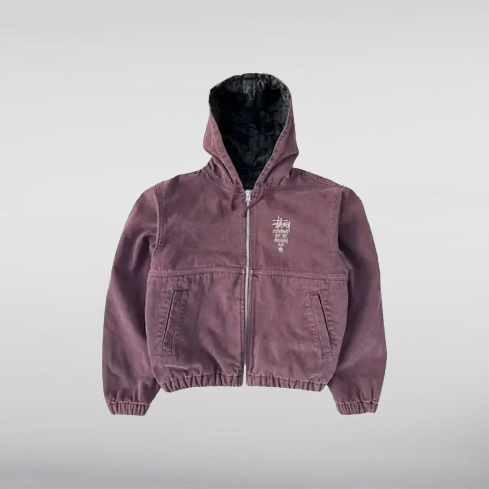 Stussy Maroon Jacket - Your Look with Iconic Outerwear! — Cosplay Street