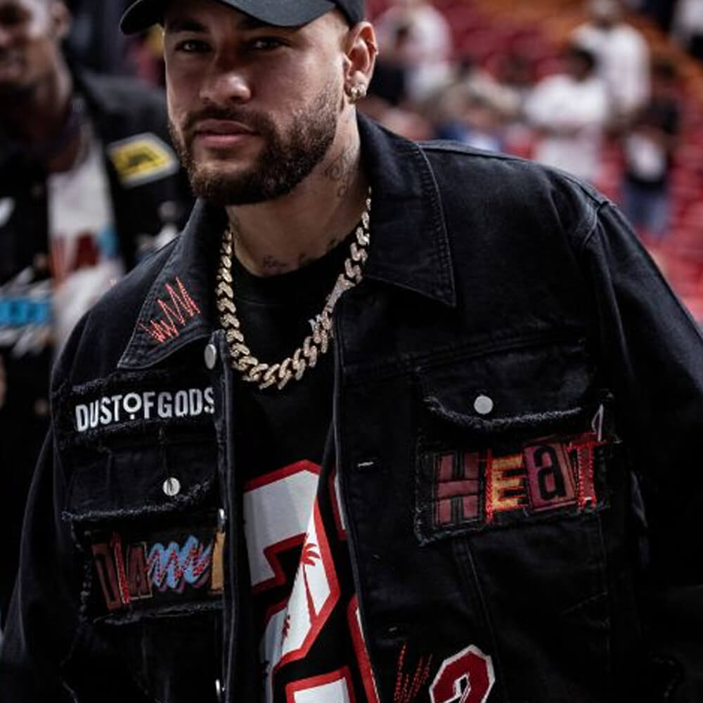 Neymar Jr Black Jacket - Neymar Denim Jacket — Cosplay Street