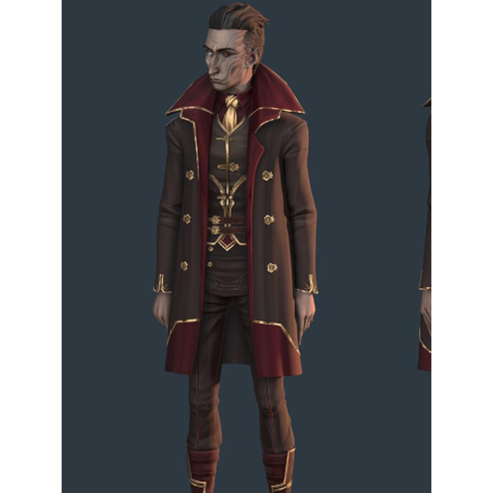 Silco Brown And Maroon Coat - Arcane Silco Trench Coat — Cosplay Street