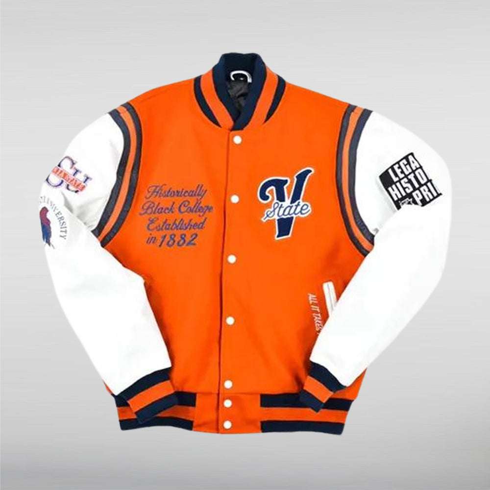 Virginia State University Jacket - Virginia Motto 2.0 Varsity Jacket ...