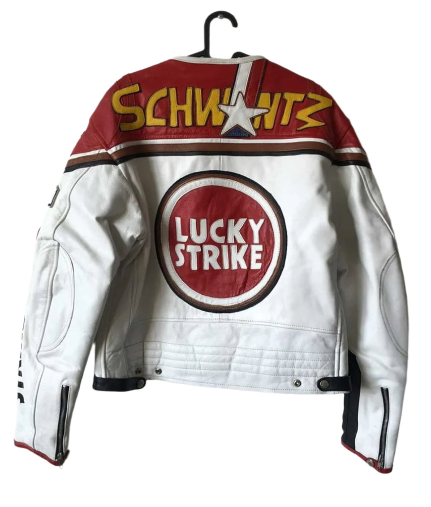 Lucky Strike Leather Motorcycle Jacket — Cosplay Street